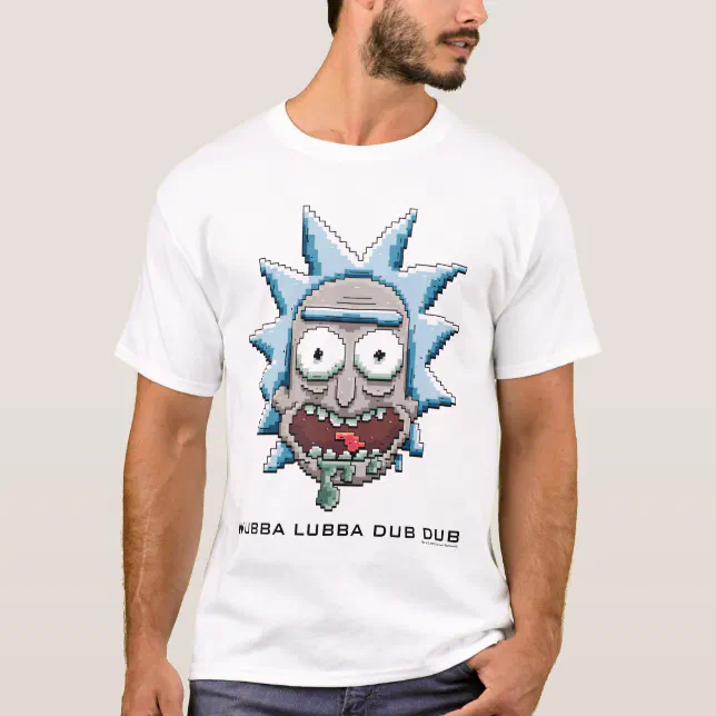 RICK AND MORTY™ | Pixelverse Rick Drooling Head T-Shirt | Zazzle