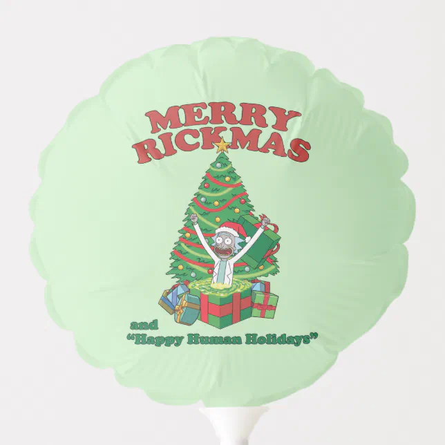 Rick and Morty | Portal Rick Merry Rickmas Balloon | Zazzle