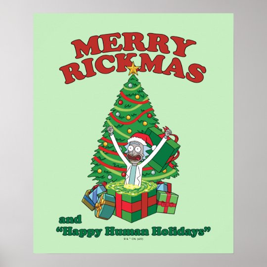 Rick and Morty | Portal Rick Merry Rickmas Poster | Zazzle.com