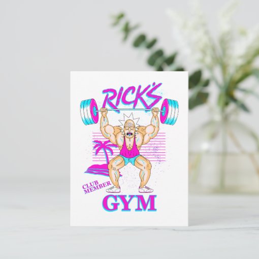 RICK AND MORTY™ | Rick's Gym Club Member Invitation Postcard | Zazzle
