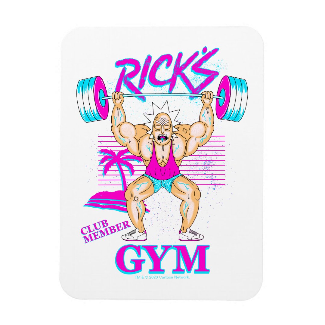 RICK AND MORTY™ | Rick's Gym Club Member Magnet | Zazzle