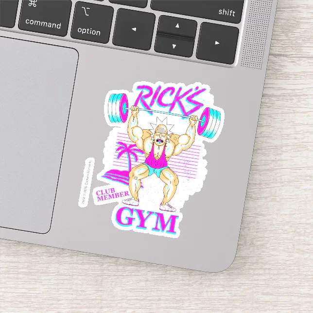 RICK AND MORTY™ | Rick's Gym Club Member Sticker | Zazzle