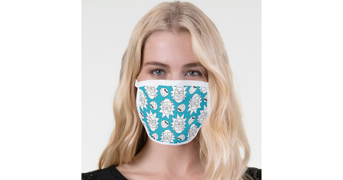 RICK AND MORTY™ | Smith Family Head Pattern Face Mask | Zazzle