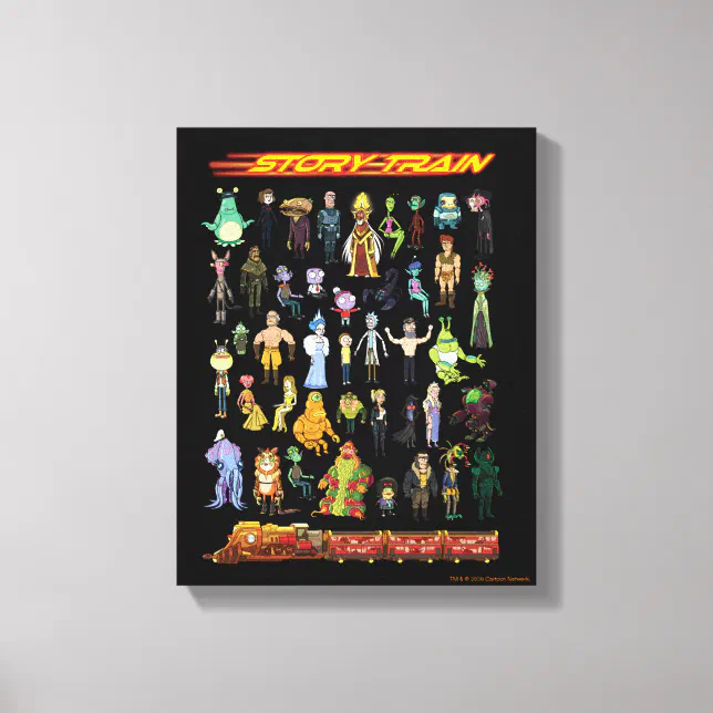 RICK AND MORTY™ | Story Train Canvas Print | Zazzle