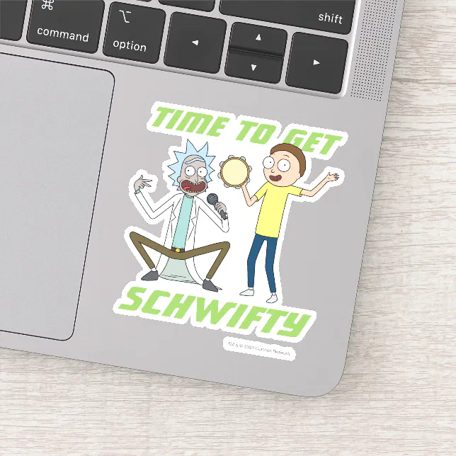 RICK AND MORTY™ | Time To Get Schwifty Sticker | Zazzle