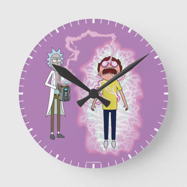 RICK AND MORTY™ | You Live With The Consequences Round Clock | Zazzle
