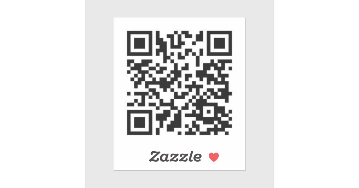 Rick Astley QR code Sticker | Zazzle
