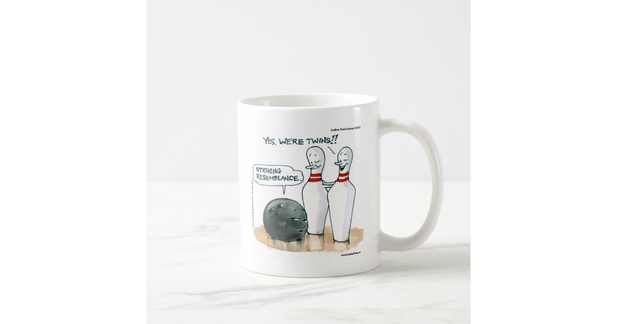 Rick London Cartoons Funny Bowling Comic Coffee Mug | Zazzle