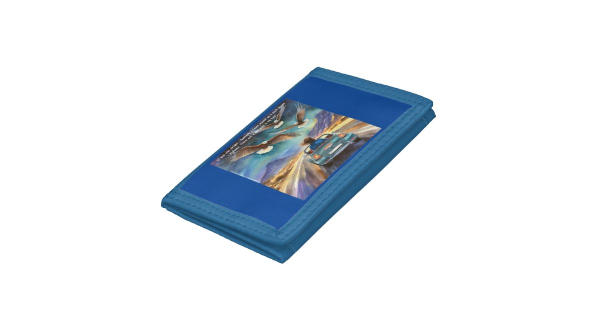 Rick London Driving In The Dark Funny Comic Trifold Wallet | Zazzle