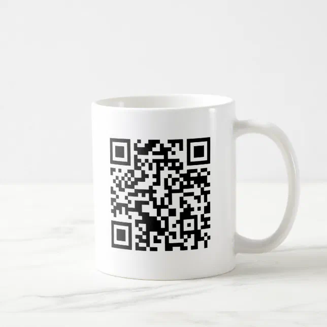 Rick Roll QR Code Rickrolled Coffee Mug | Zazzle