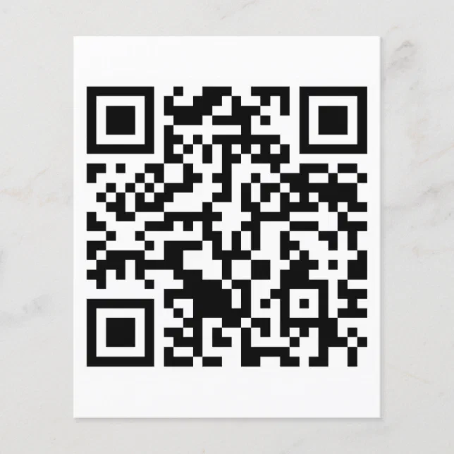 Rick Roll QR Code Rickrolled Flyer | Zazzle