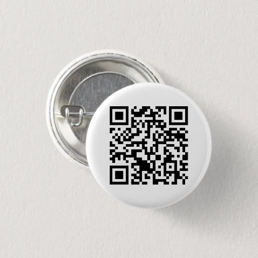 Rick Roll QR Code Rickrolled Pinback Button | Zazzle