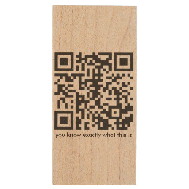 RickRoll Sus Chip With 64 GigaBytes Wood Flash Drive | Zazzle
