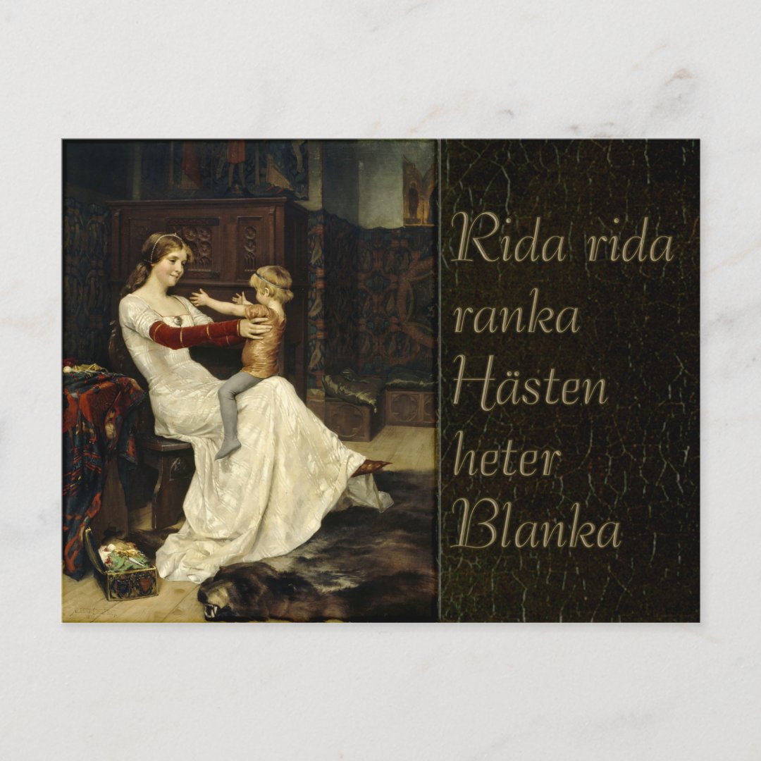 Rida rida ranka CC0292 Edelfelt Postcard | Zazzle