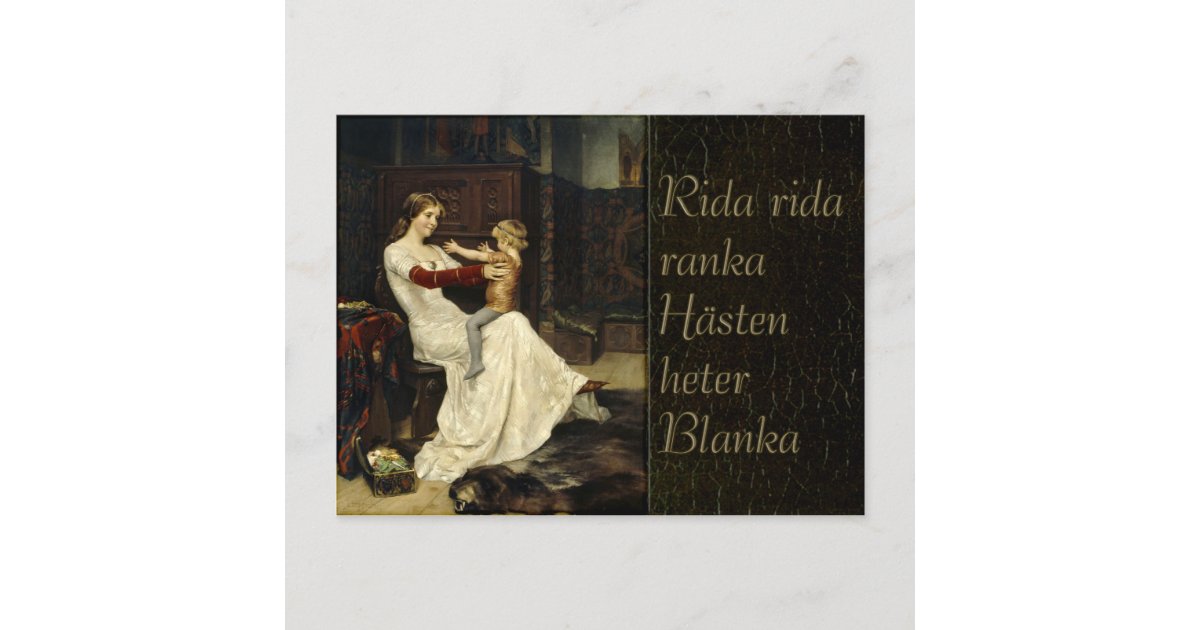 Rida rida ranka CC0292 Edelfelt Postcard | Zazzle
