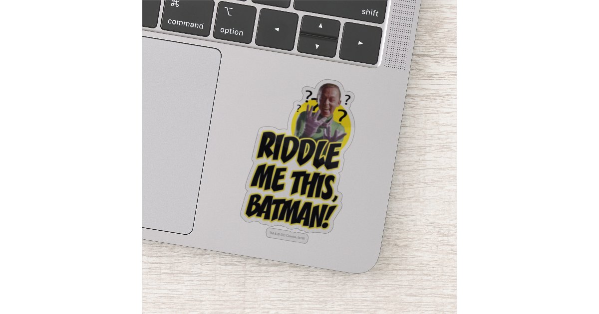 Riddle Me This Batman Sticker | Zazzle