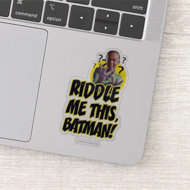 Riddle Me This Batman Sticker | Zazzle