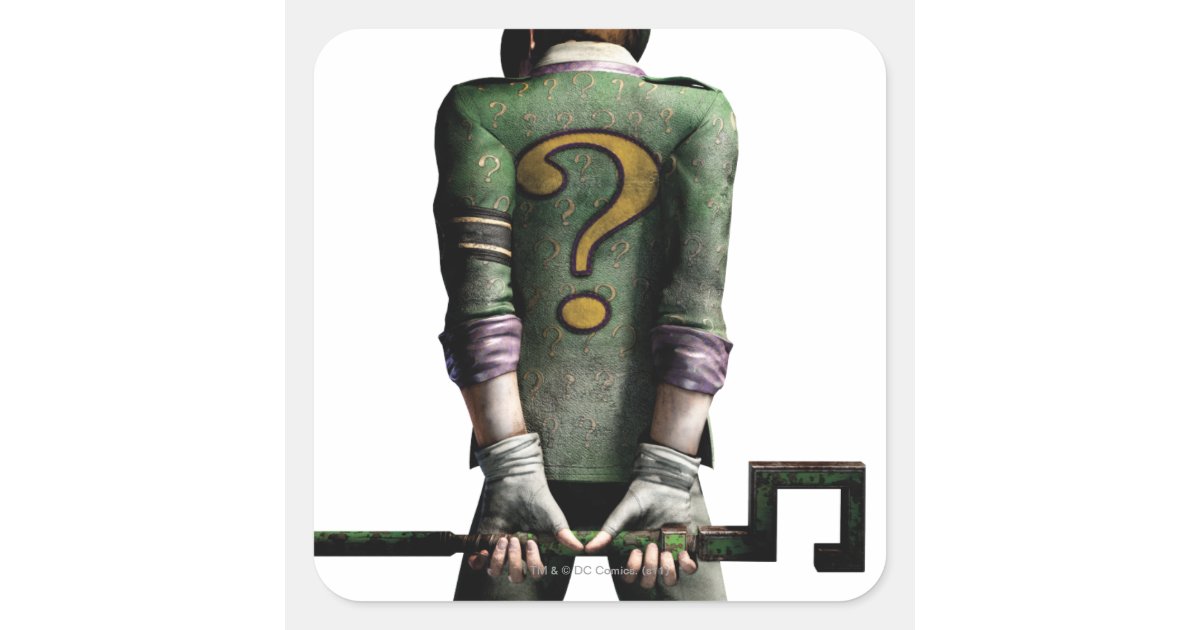 Riddler 2 square sticker | Zazzle