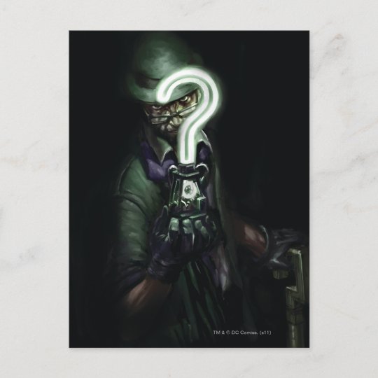 Riddler Illustration Postcard | Zazzle.com