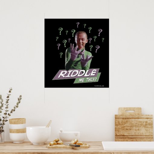Riddler - Riddle Me This Poster | Zazzle