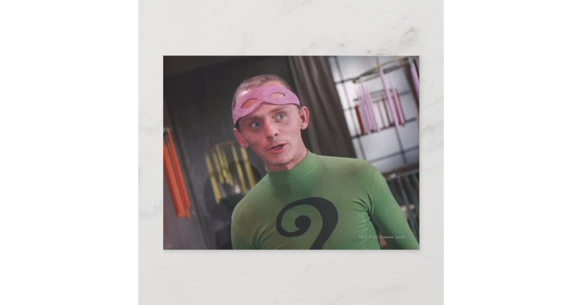 Riddler - Unmasked 2 Postcard | Zazzle