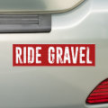 Ride Gravel Bumper Sticker | Zazzle