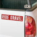 Ride Gravel Bumper Sticker | Zazzle