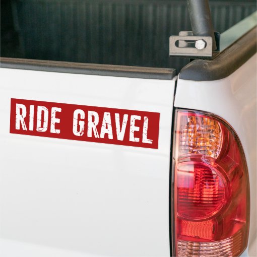 Ride Gravel Bumper Sticker | Zazzle