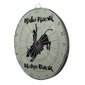 Ride Rank Bull Riding Rodeo Cowboy Up Dart Board | Zazzle
