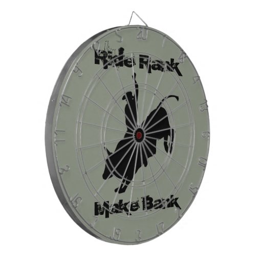 Ride Rank Bull Riding Rodeo Cowboy Up Dart Board | Zazzle