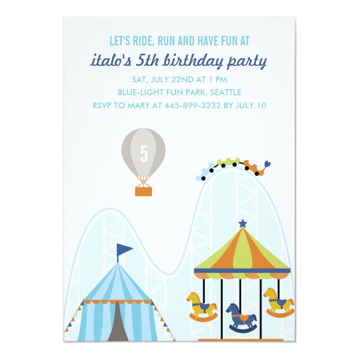 Ride, Run and have fun Birthday Party Invitation | Zazzle.com