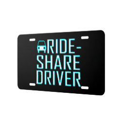 Ride Share Driving Uber Driver Rideshare License Plate | Zazzle