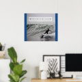 Ride The Wave - Motivational Surfing Video Poster | Zazzle