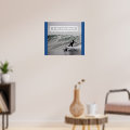 Ride The Wave - Motivational Surfing Video Poster | Zazzle