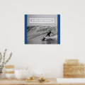 Ride The Wave - Motivational Surfing Video Poster | Zazzle