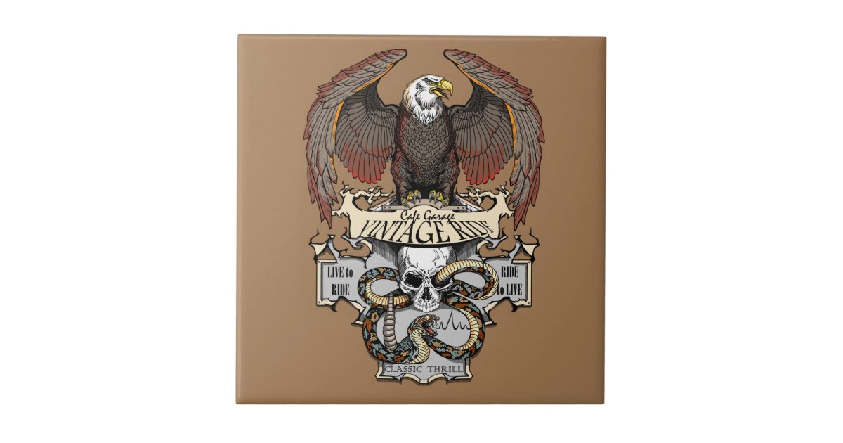 Ride To Live Live To Ride Biker design Ceramic Tile | Zazzle