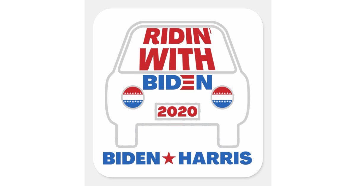 Ridin' With Biden 2020 Stickers | Zazzle