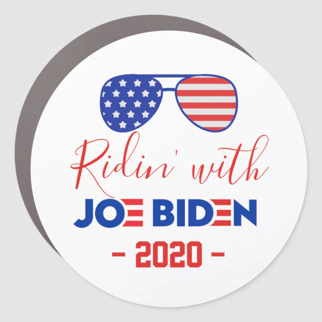 RIDIN' WITH JOE BIDEN PRESIDENTIAL ELECTION 2020 CAR MAGNET | Zazzle