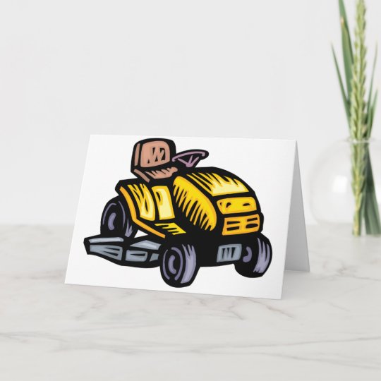 Riding Lawn Mower Greeting Cards | Zazzle.com