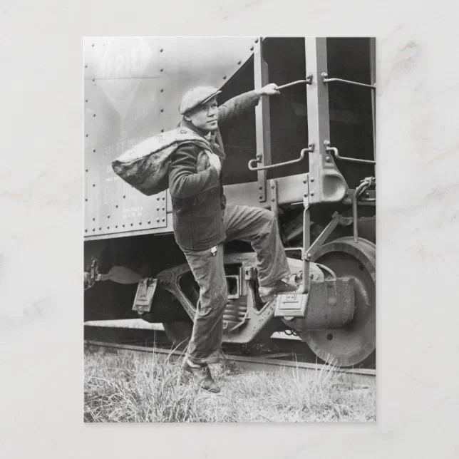 Riding the Rails, 1935 Postcard | Zazzle