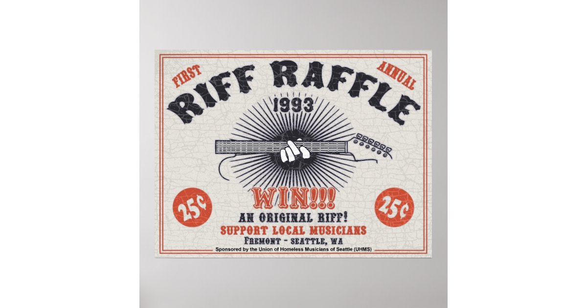 Riff Raffle Poster | Zazzle
