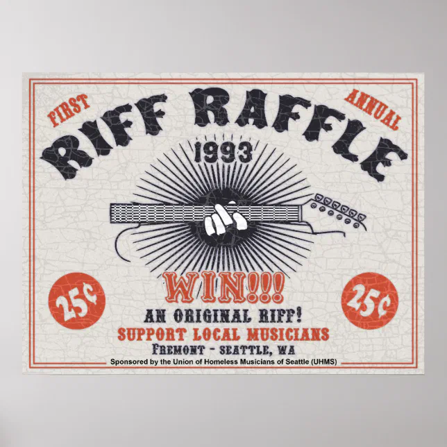 Riff Raffle Poster | Zazzle