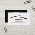 Rifle & Shotgun, Gunsmith, Gunstore Business Card | Zazzle