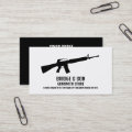 Rifle Silhouette, Gunsmith, Gunstore Business Card | Zazzle