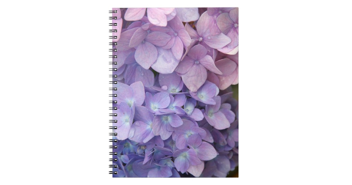 Right/Left Handed Hydrangea notebook | Zazzle
