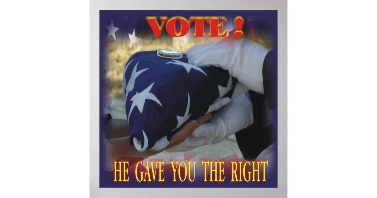 Right to Vote Poster | Zazzle