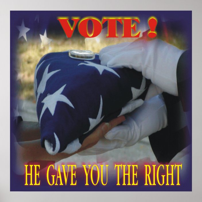 Right to Vote Poster | Zazzle.com