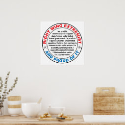Right Wing Extremist Poster | Zazzle