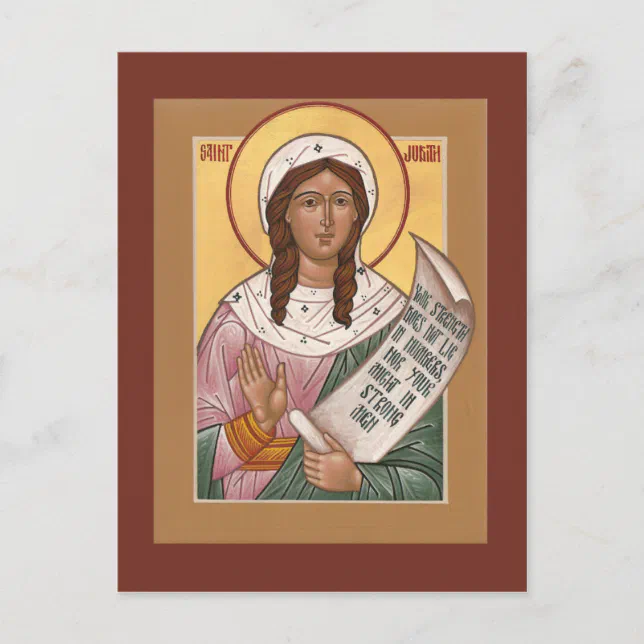 Righteous Judith Prayer Card | Zazzle