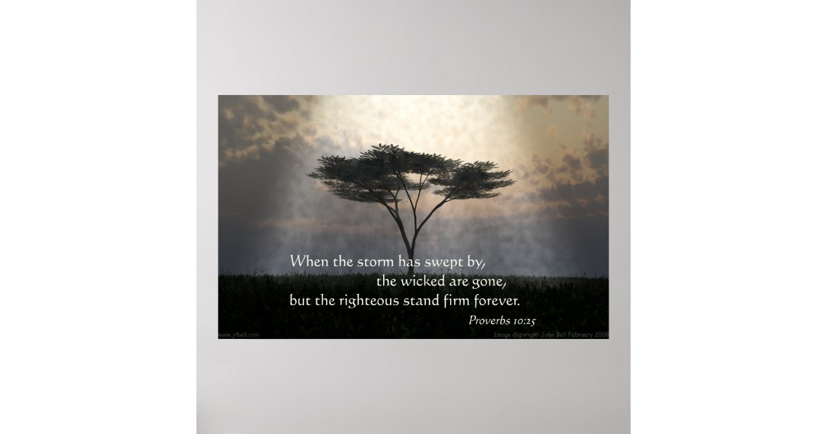 Righteous Stand Firm Poster | Zazzle